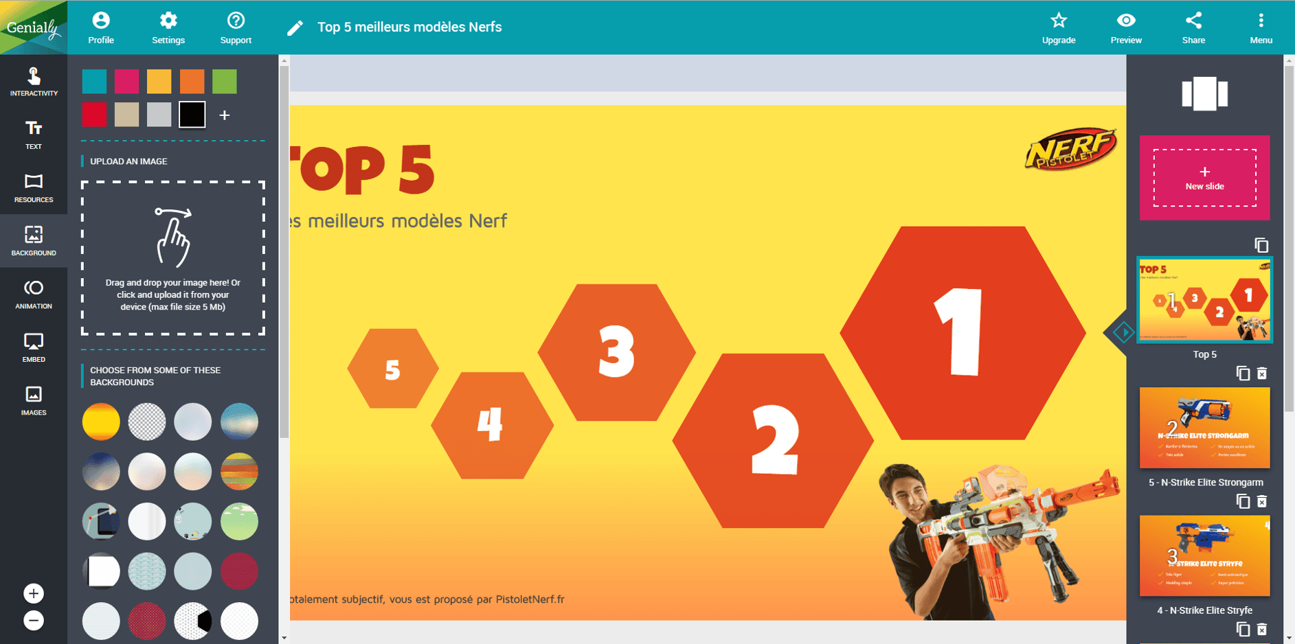 Créer des infographies interactives avec Genially